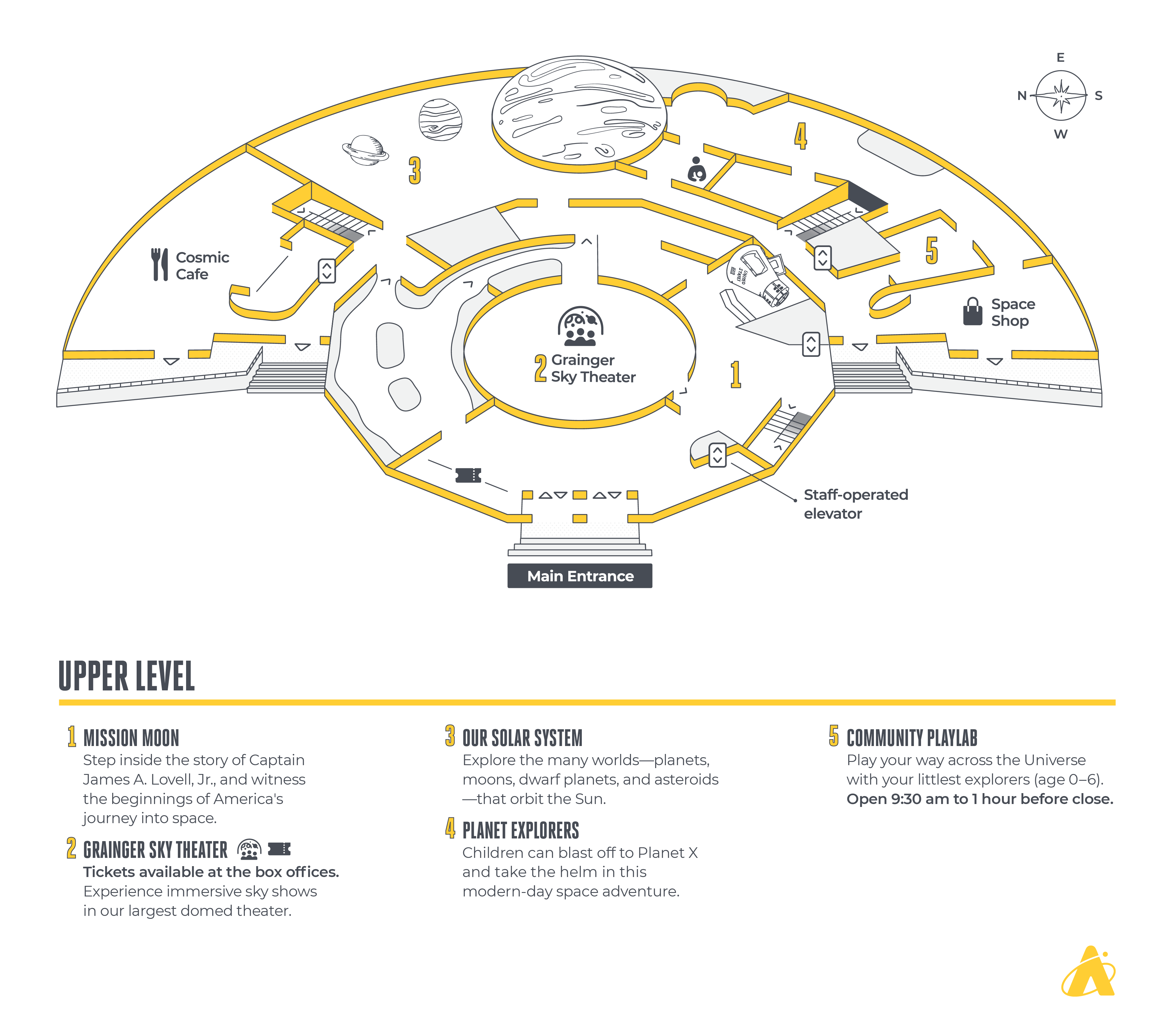 Adler Planetarium Building Map
